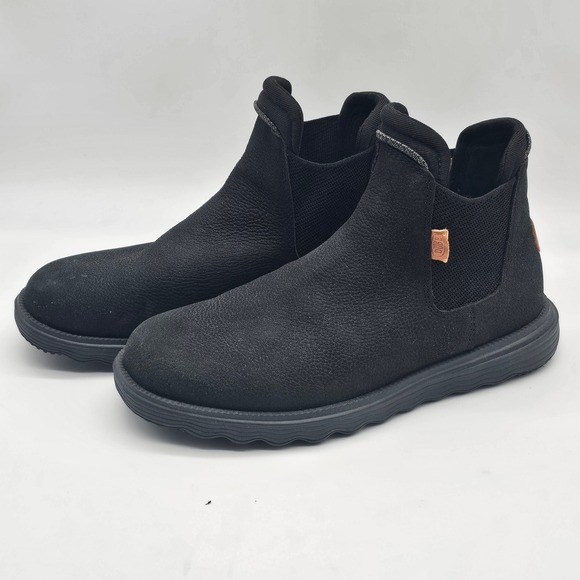 Hey Dude | Shoes | Hey Dude Mens Anson Boot M Craft Leather Black ...